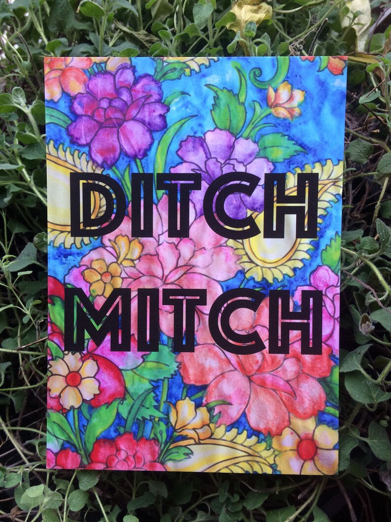 Ditch Mitch Postcard Political Postcard Get Out the Vote - Etsy