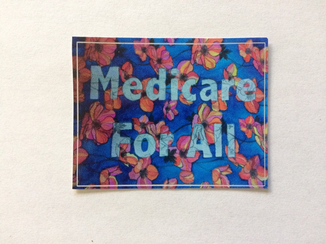 Medicare for All Sticker two Sizes, Universal Healthcare Sticker, M4all ...