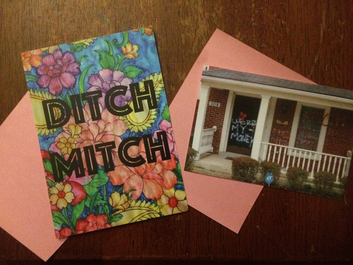 Ditch Mitch Postcard Political Postcard Get Out the Vote - Etsy