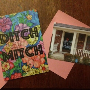 Ditch Mitch Postcard, Political Postcard, Get Out the Vote Mailer ...