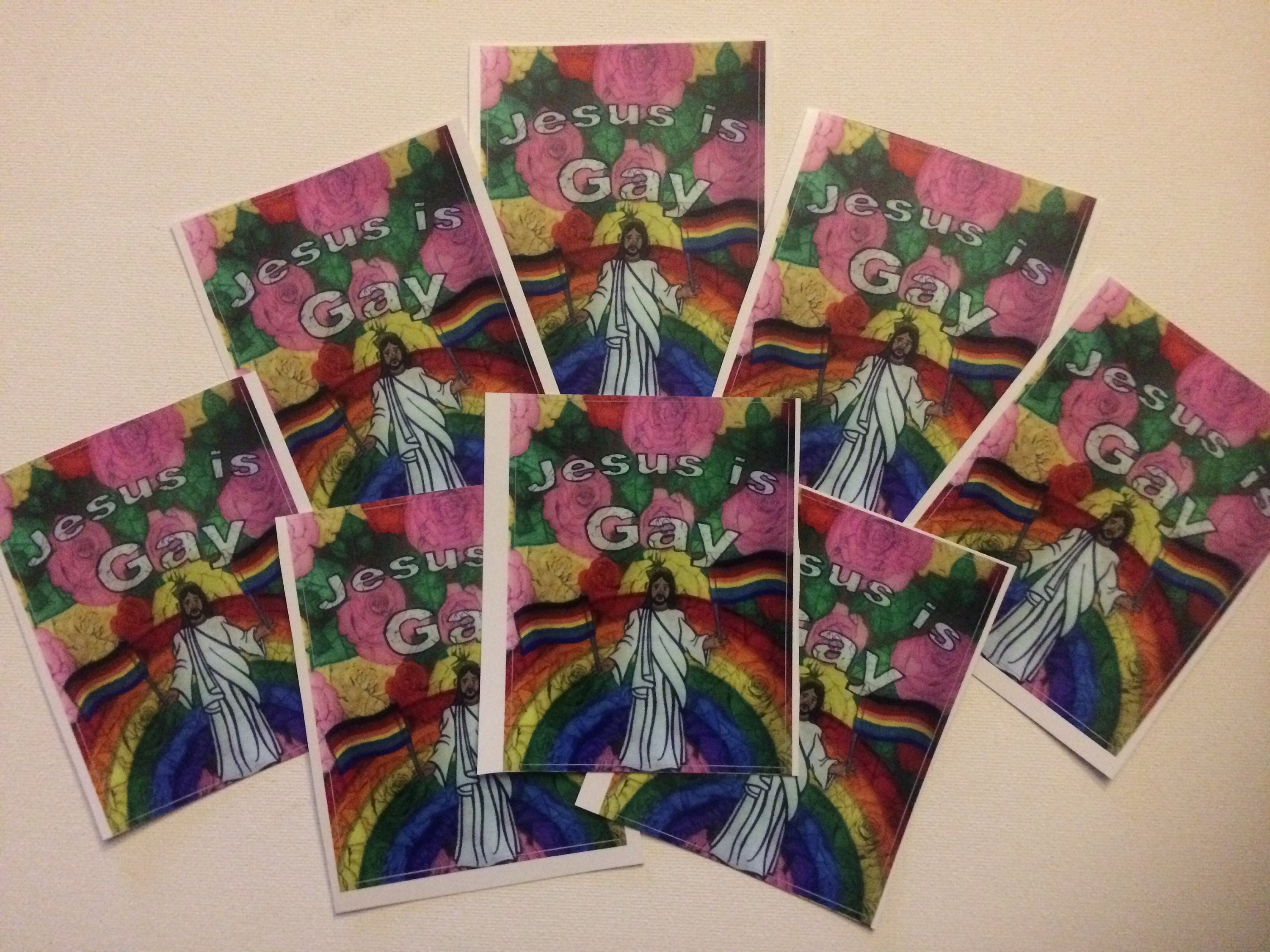 Jesus is Gay Pride Flag Bumper Sticker - Rainbow LGBTQ+ Decal - Etsy