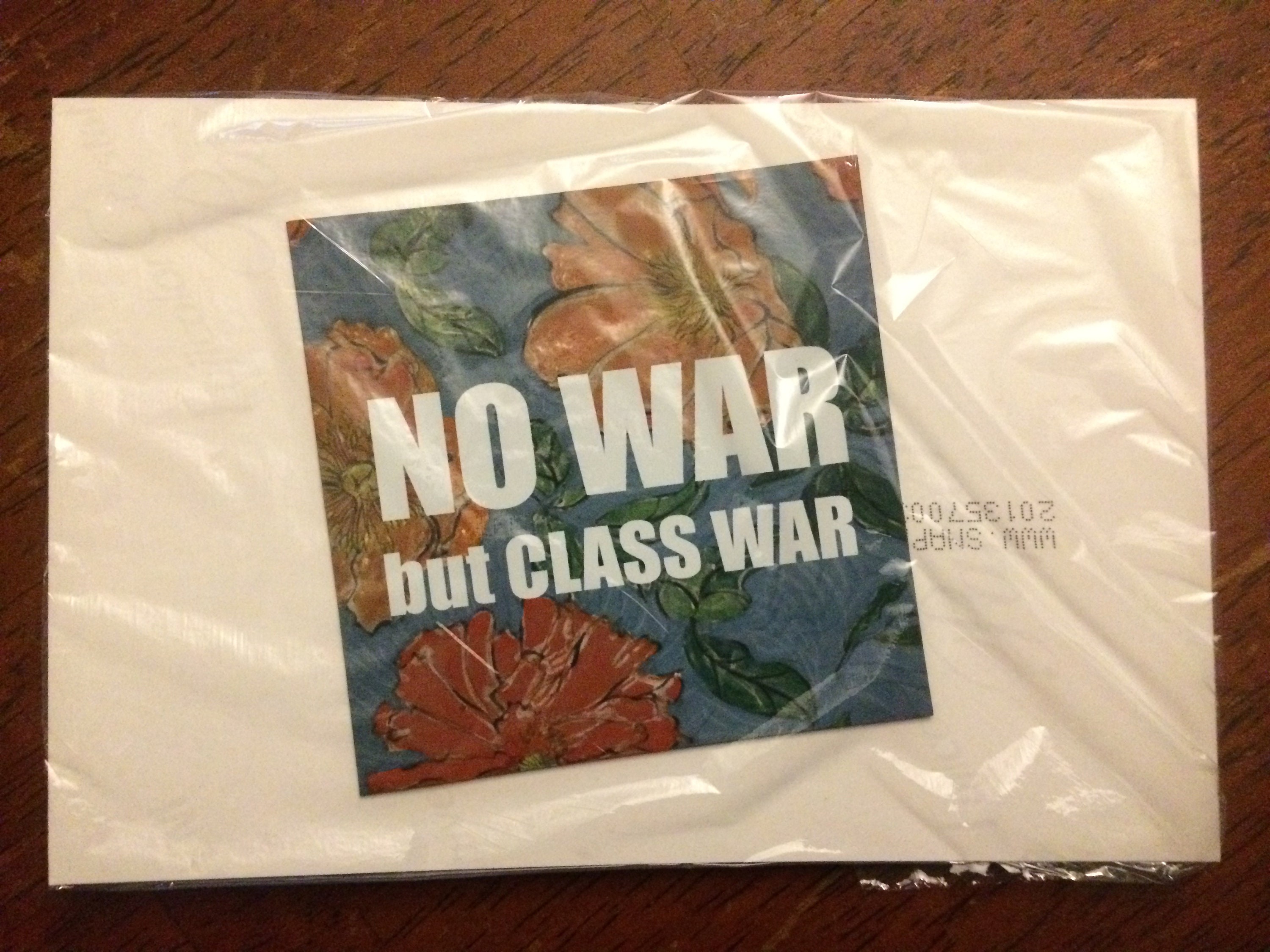 No War but Class War vinyl decal / bumper sticker three | Etsy
