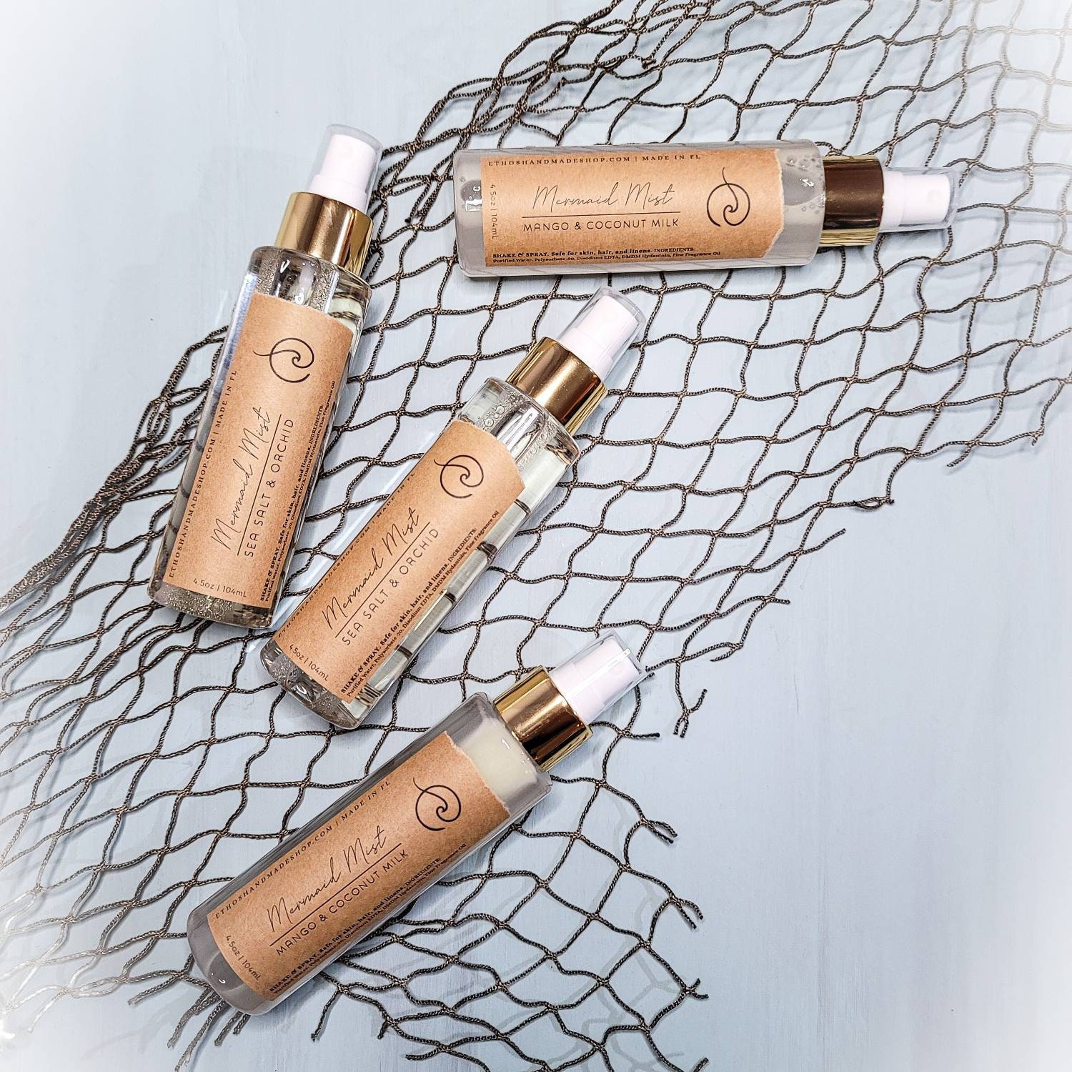 MERMAID MIST Room and Body Spray 4.5oz Bottle With Gold - Etsy