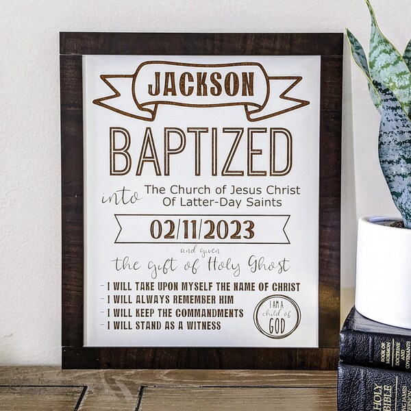 Custom Baptism Sign - Etsy