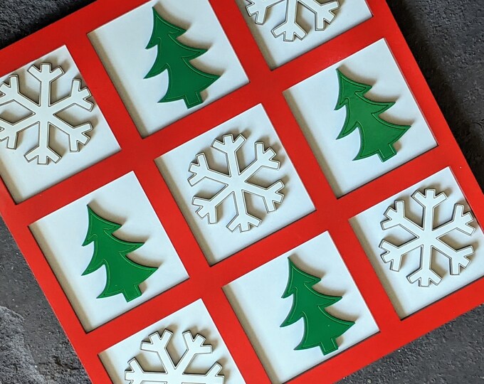 Tic Tac Toe, Christmas Tic Tac Toe, Christmas Games, Coffee Table Games ...