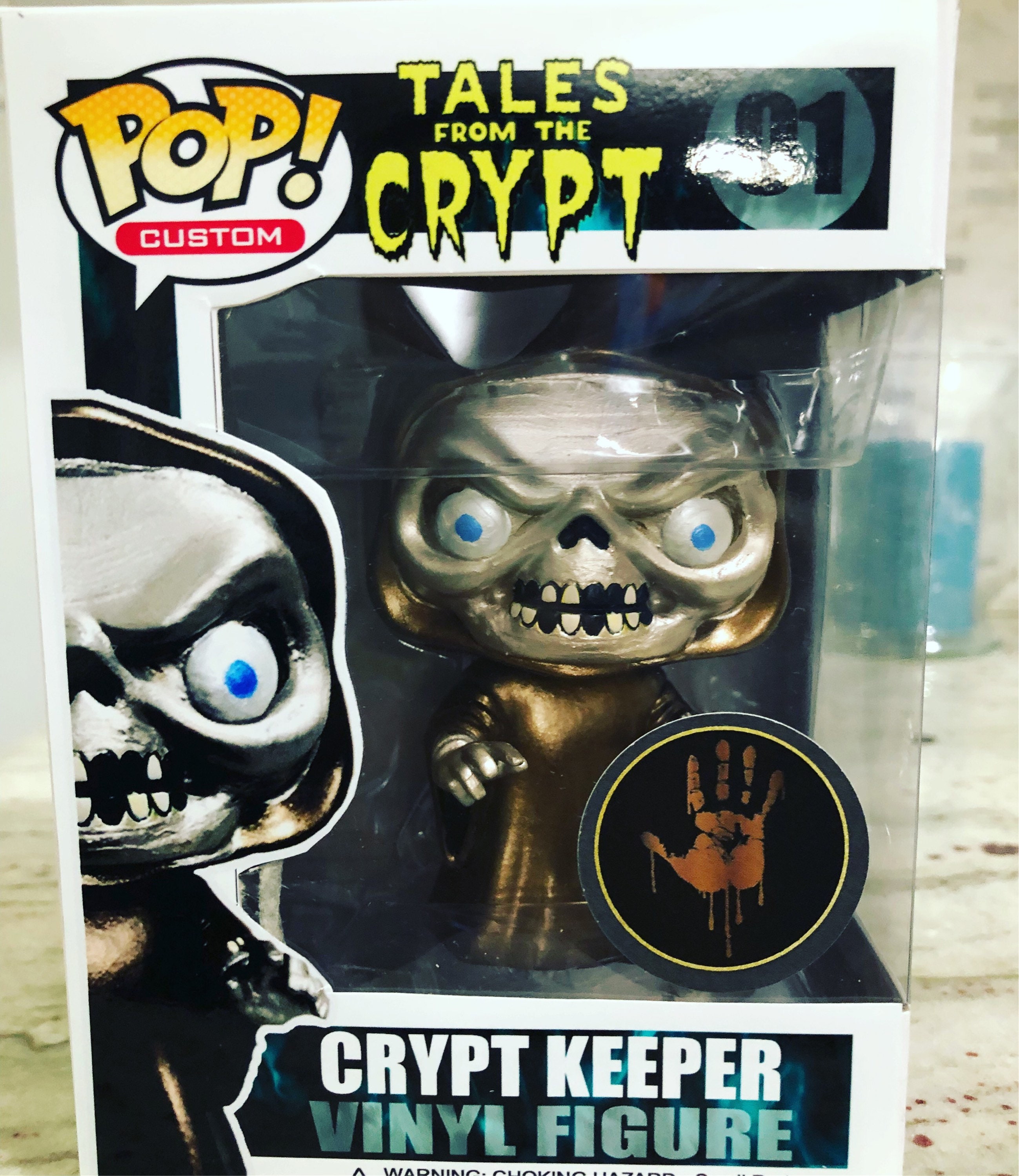 Custom Funko Pop Tales From the Crypt the Crypt Keeper Metallic or ...