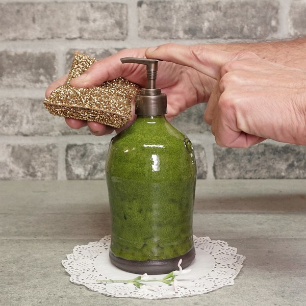 Handmade Ceramic Soap Dispenser - Etsy