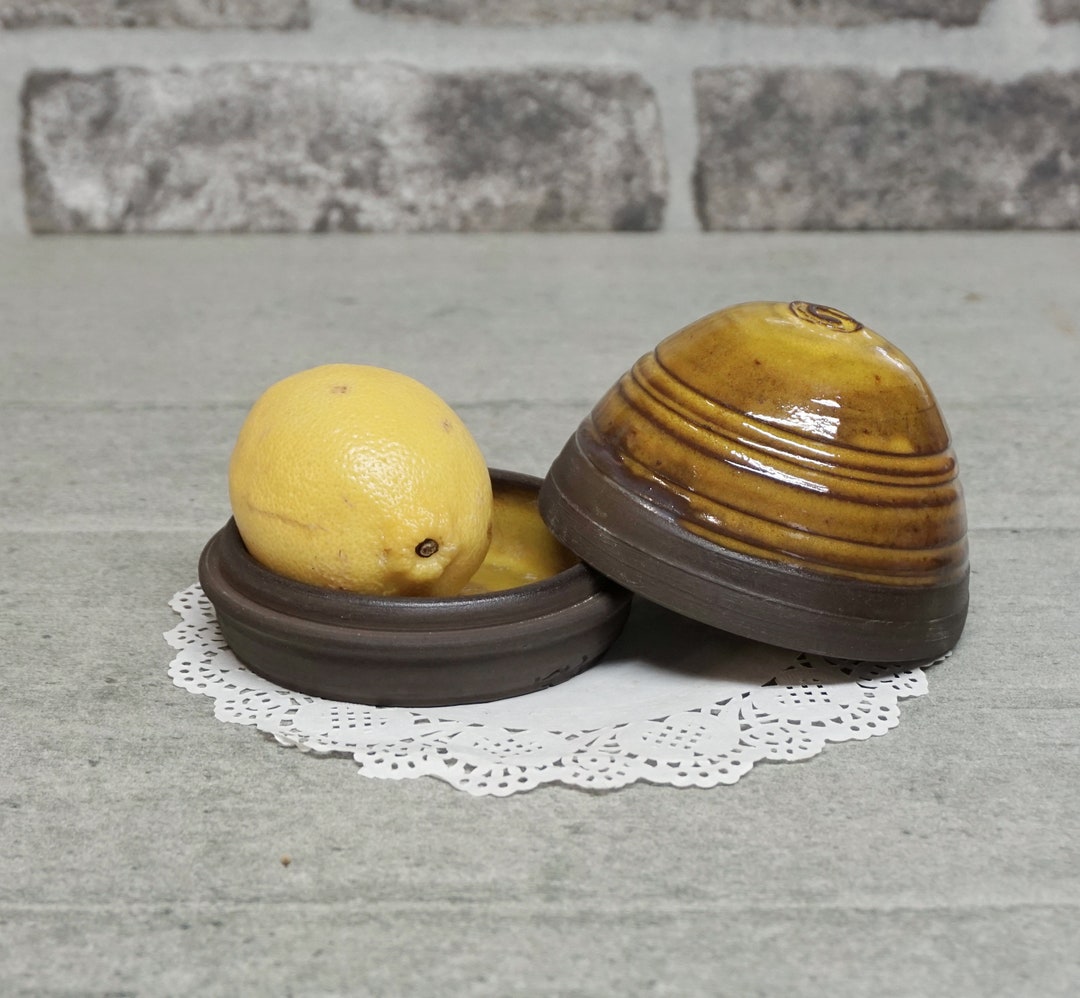 Lemon Dish, Lemon Kipper, Ceramic Lemon Holder, Pottery Lemon Storage ...