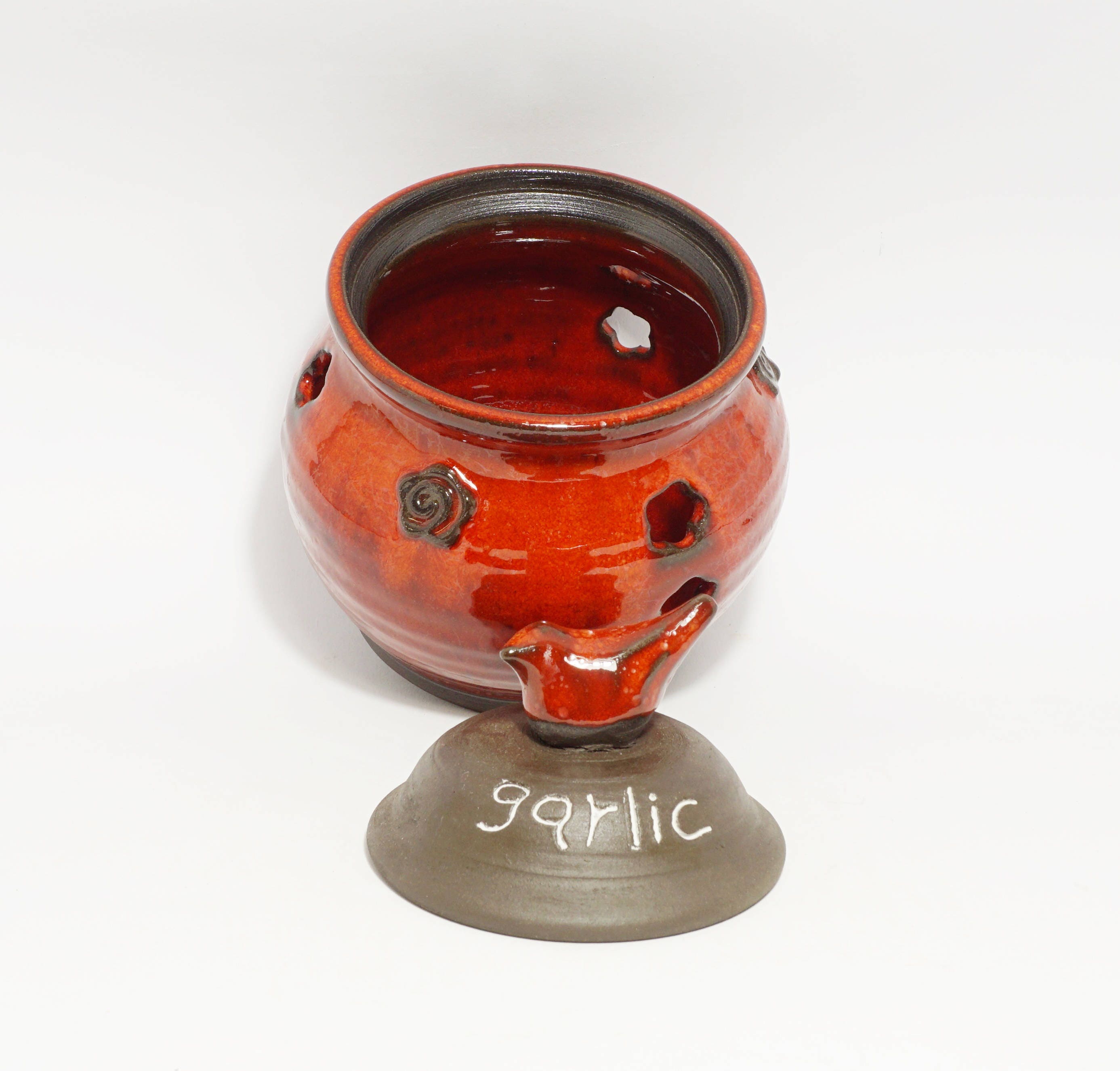 Ceramic Garlic Container Pottery Hand Made Garlic Storage - Etsy
