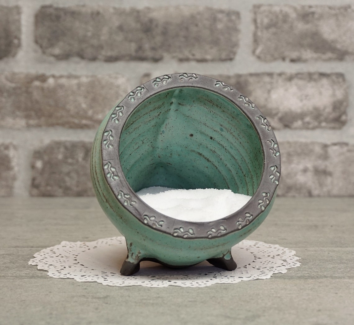 Ceramic Seashell Seashell Pottery Coarse Salt Cellar - Etsy