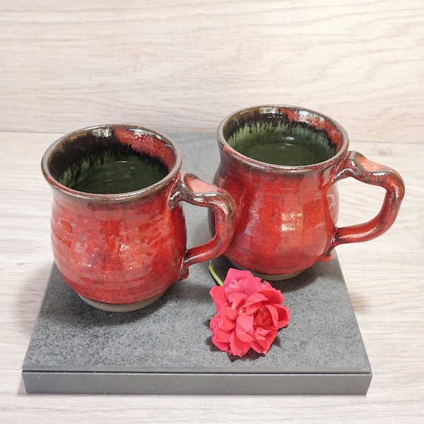 Red Mug - Etsy