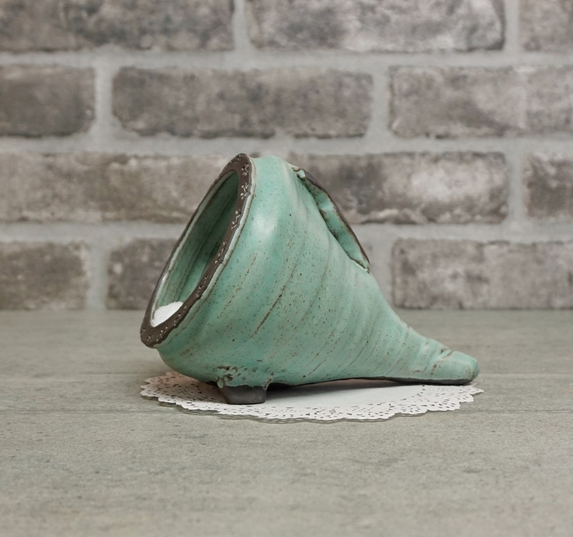 Ceramic Seashell Seashell Pottery Coarse Salt Cellar - Etsy