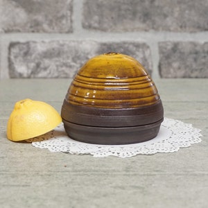 Lemon Dish, Lemon Kipper, Ceramic Lemon Holder, Pottery Lemon Storage ...