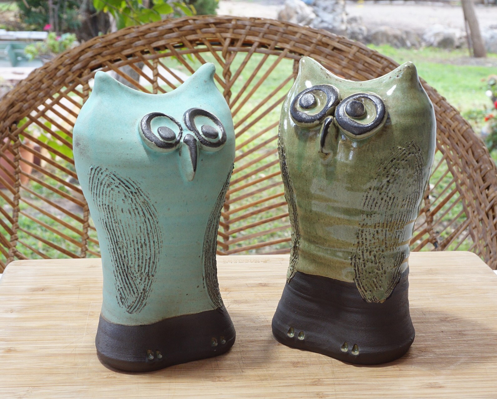 Ceramic Owl Decor Pottery Owl Figurine Handmade Owl | Etsy