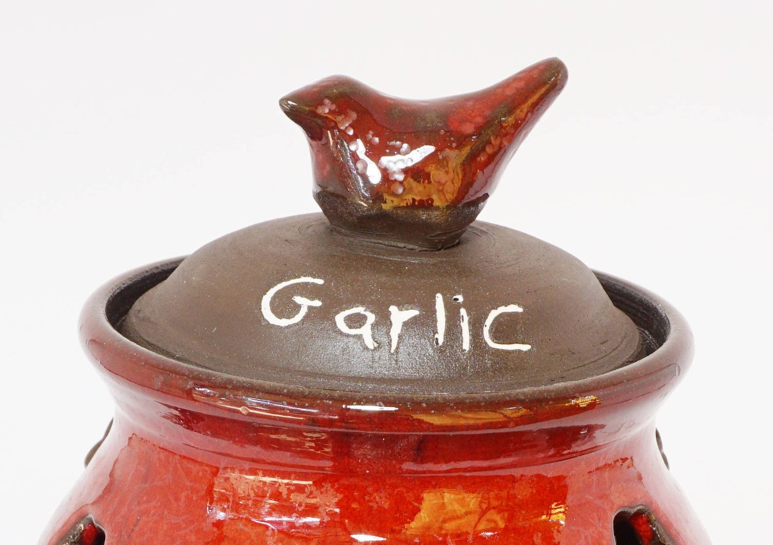 Ceramic Garlic Container Pottery Hand Made Garlic Storage | Etsy