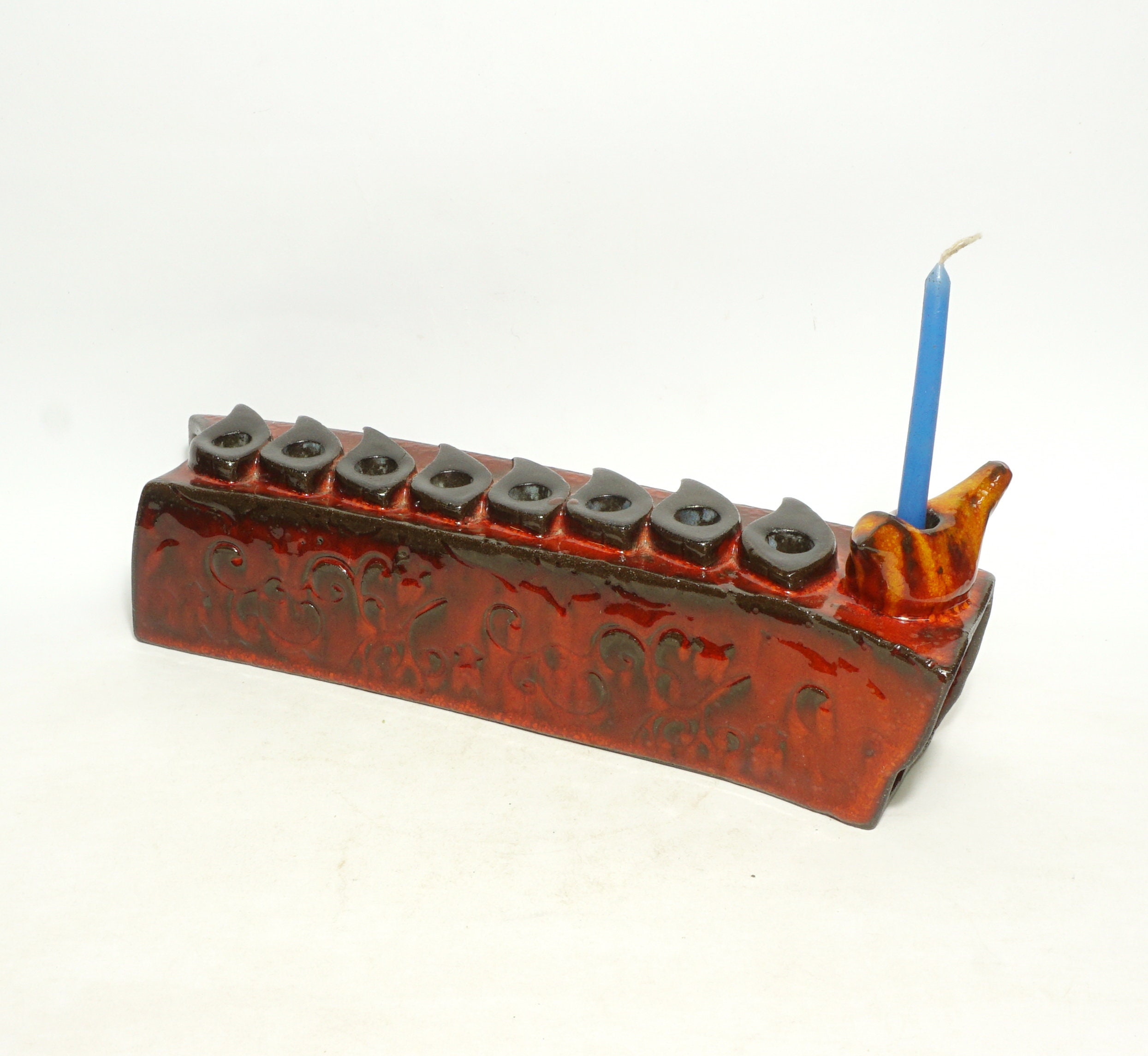 Hanukkah menorah Judaical Hanukkah gift Israeli art Jewish | Etsy