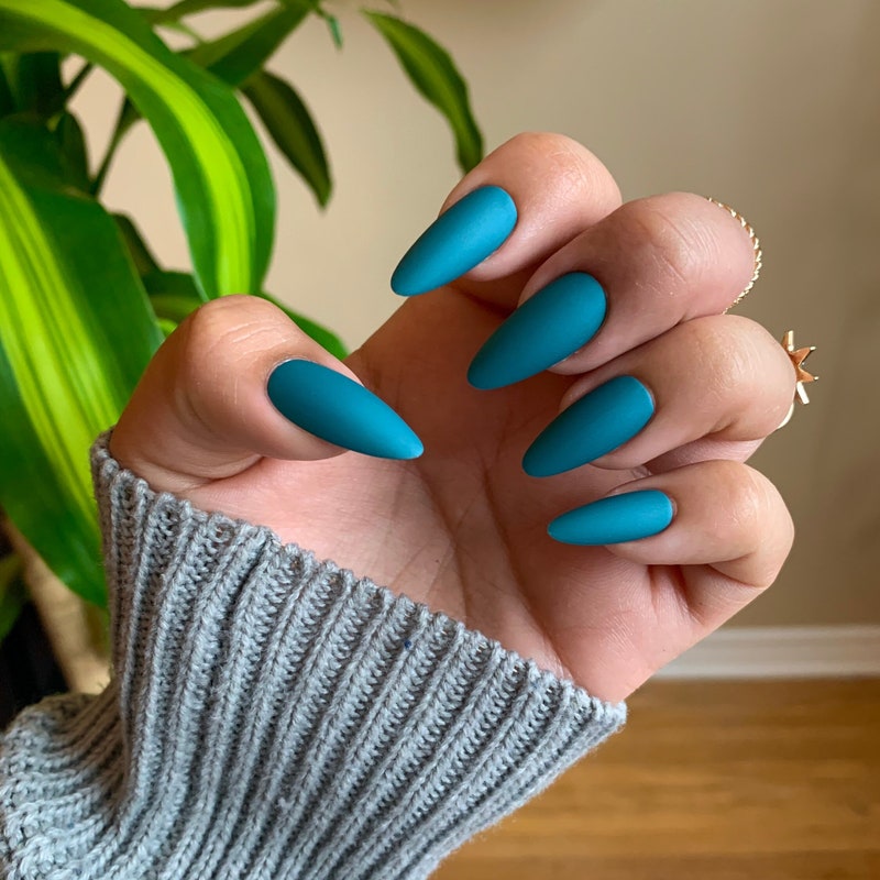 Matte Fake Nails - Etsy