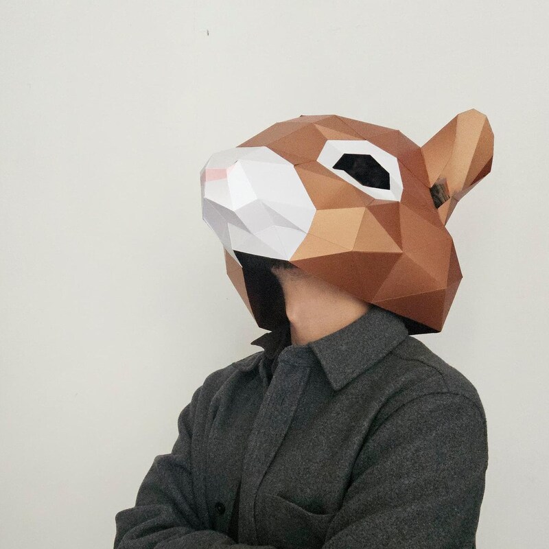 Squirrel Mask - Etsy