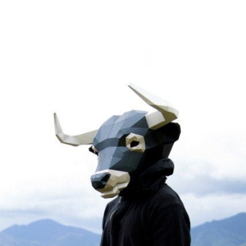Bull Mask - Etsy