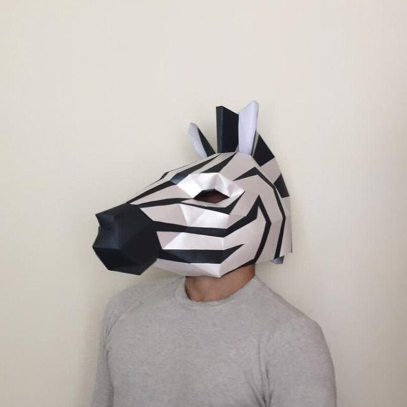 Zebra Mask - Etsy