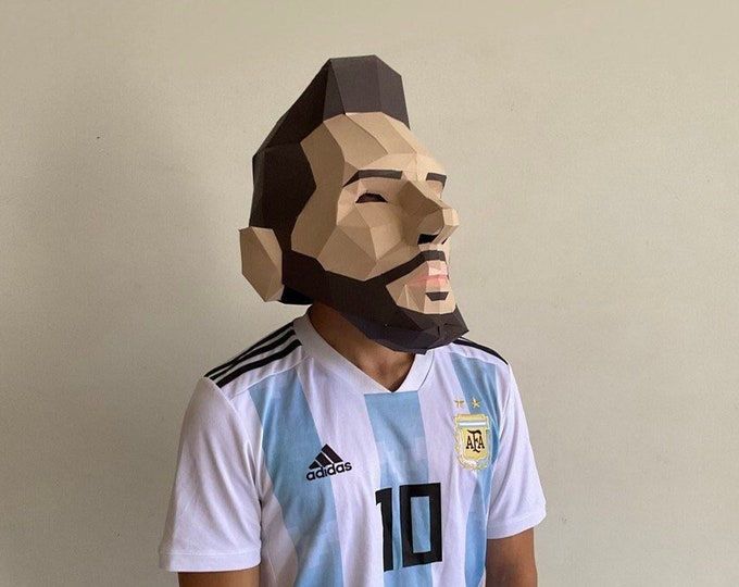 Lionel Messi Soccer Player Halloween Costume Mask Character - Etsy