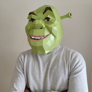 SHREK MASK Diy - Etsy