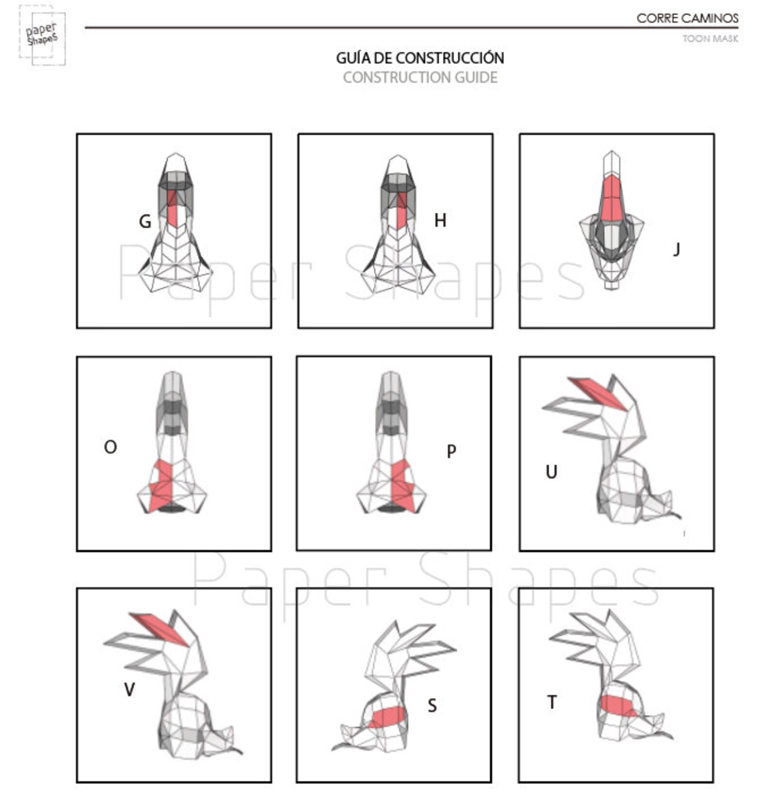 ROAD RUNNER / DIY Looney Tunes Mask - Etsy