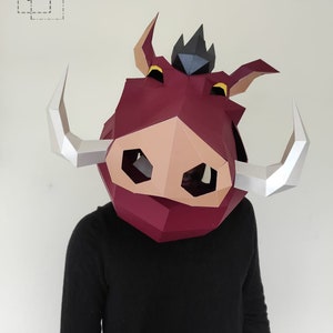 PUMBA LION KING Mask - Etsy