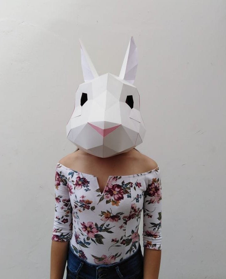 DIY EASTER RABBIT mask | Etsy