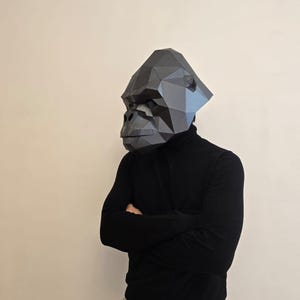 GORILLA MASK PAPERCRAFT Diy Halloween - Etsy