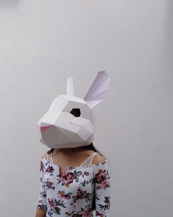 DIY EASTER RABBIT mask | Etsy