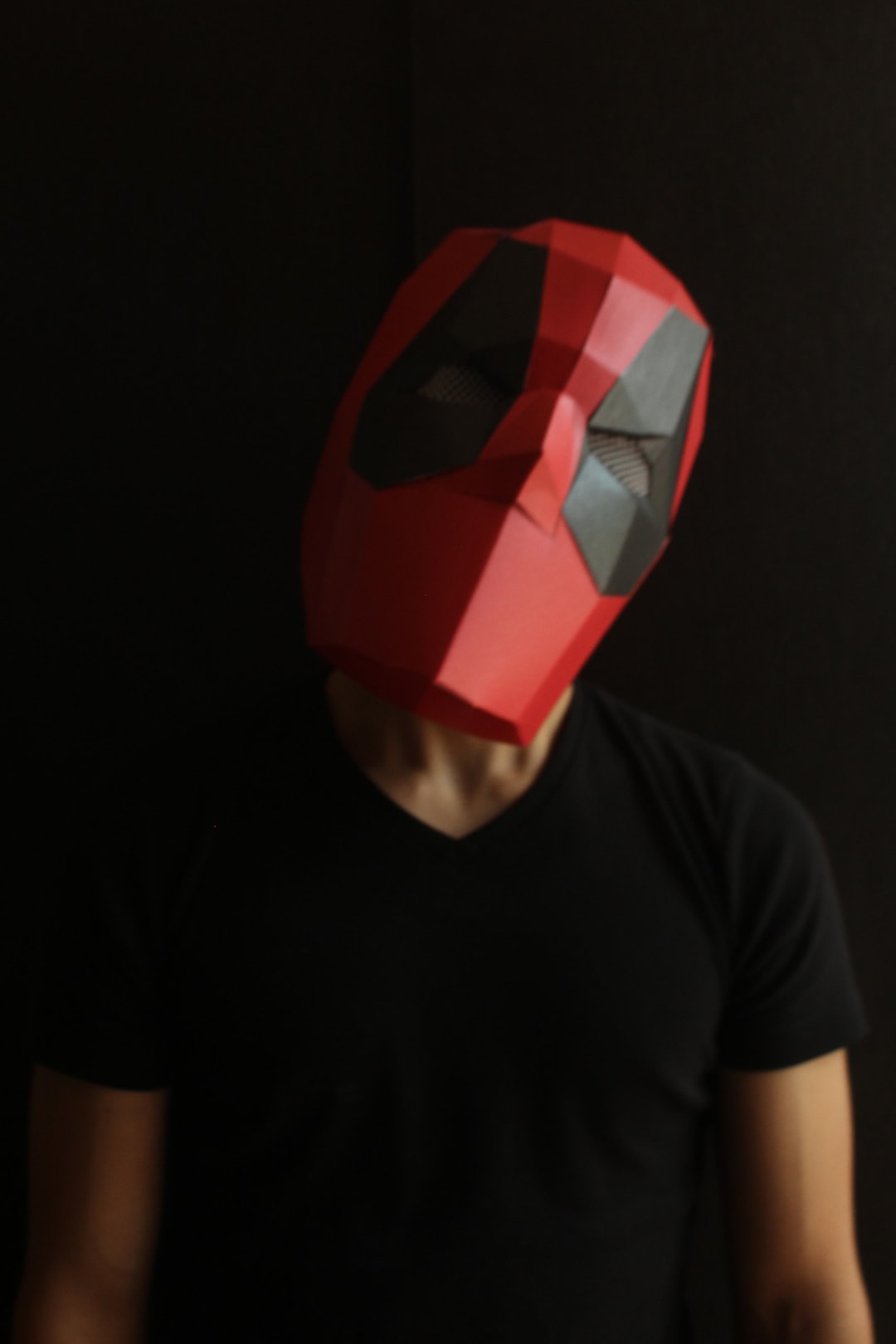 Deadpool Mask Paper Shapes - Etsy España