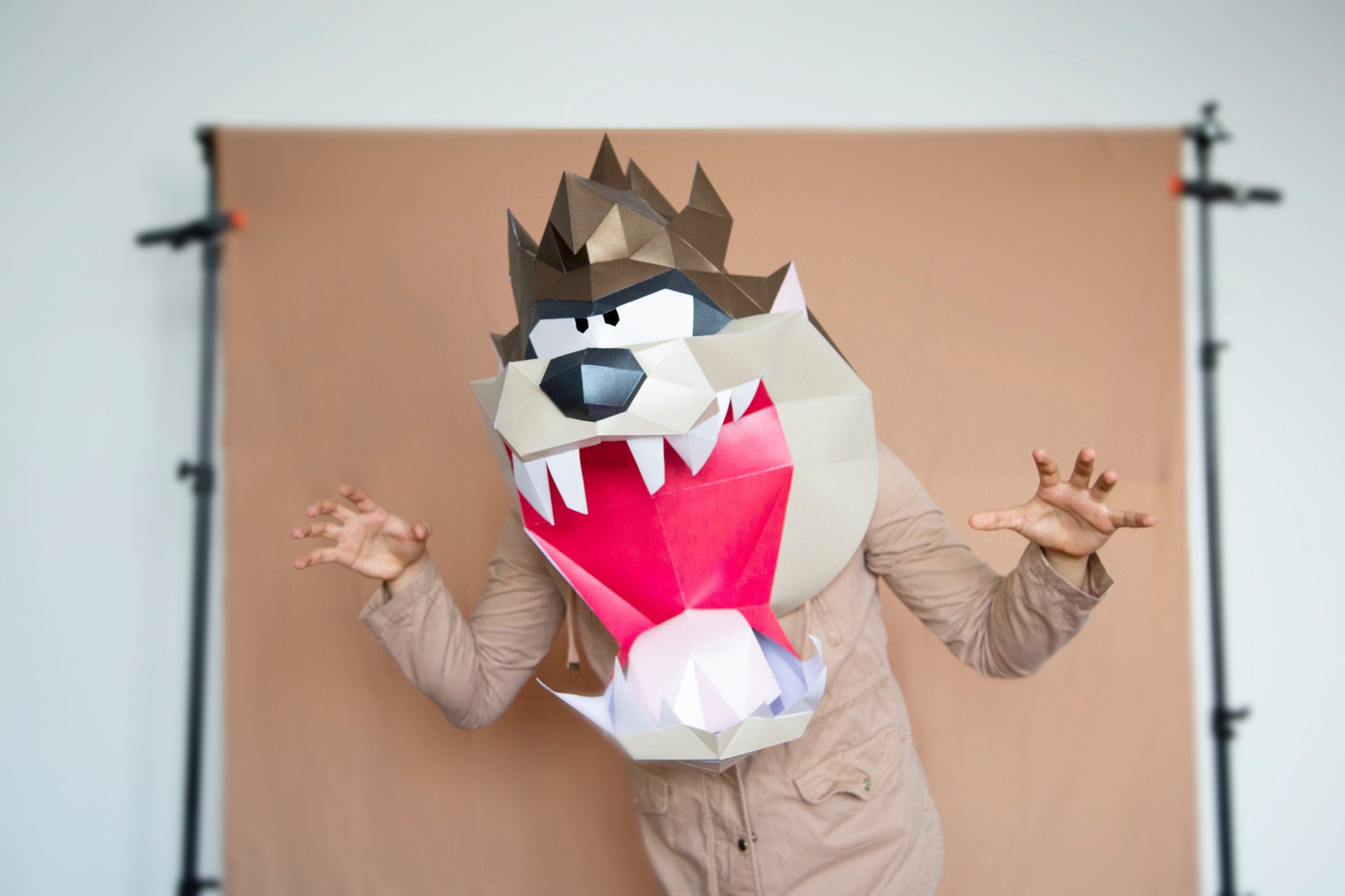 TASMANIAN DEVIL Diy Looney Tunes Mask /TAZ - Etsy