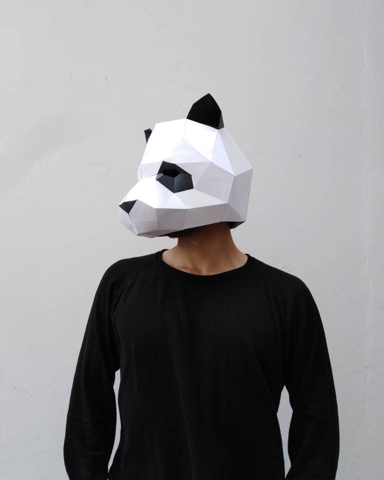 PANDA MASK DIY | Etsy
