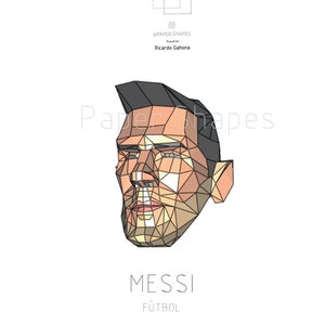 MESSI MASK PAPERCRAFT Diy - Etsy