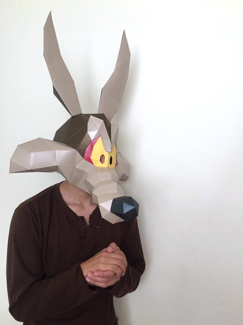 WILE E COYOTE/ DIY Looney Tunes Mask - Etsy