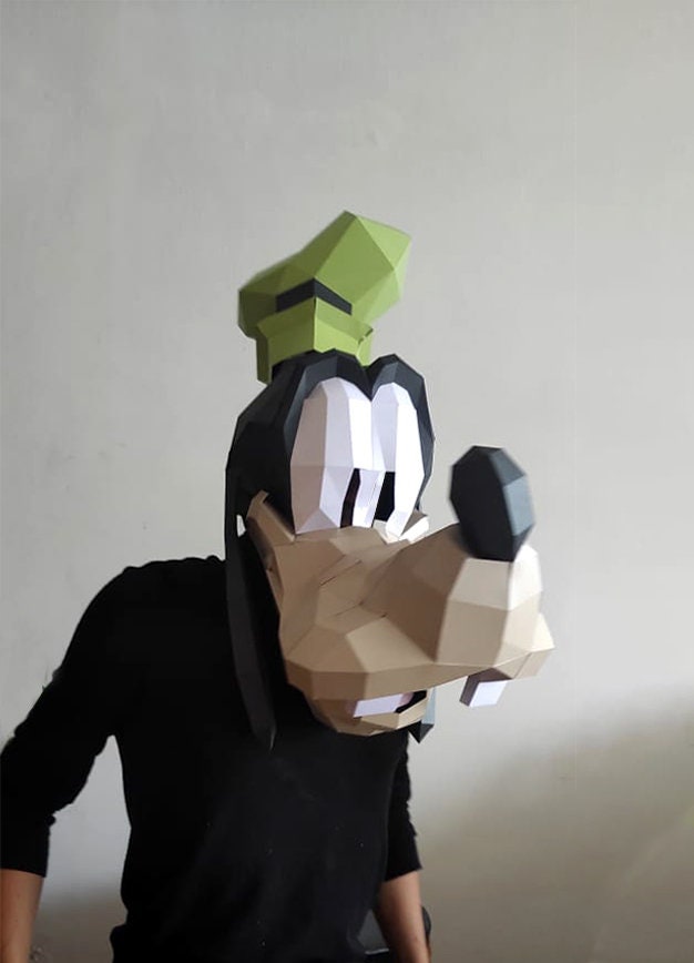 GOOFY MASK diy papercraft | Etsy México