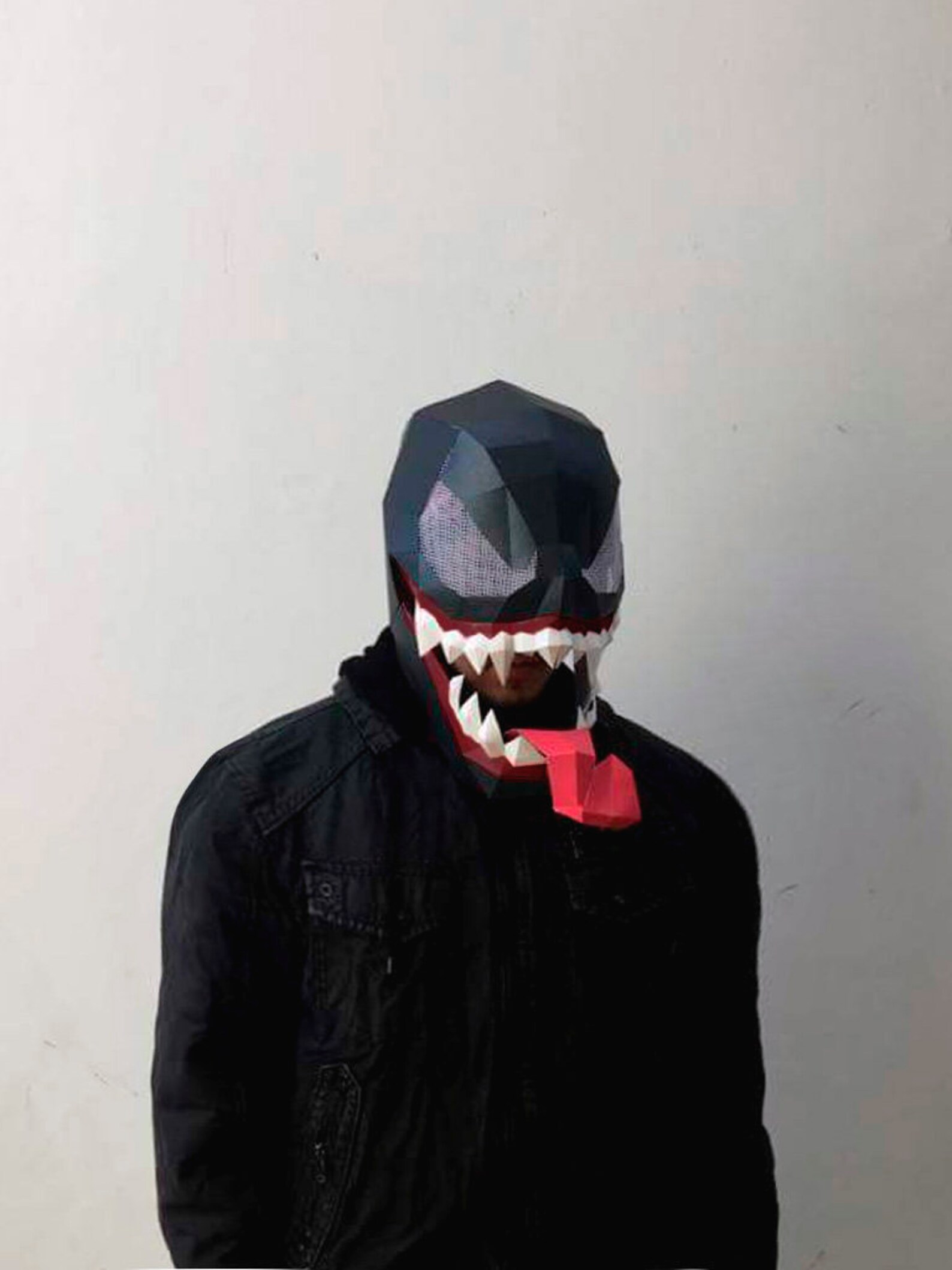 VENOM MASK DIY lowpoly papercraft - Etsy España