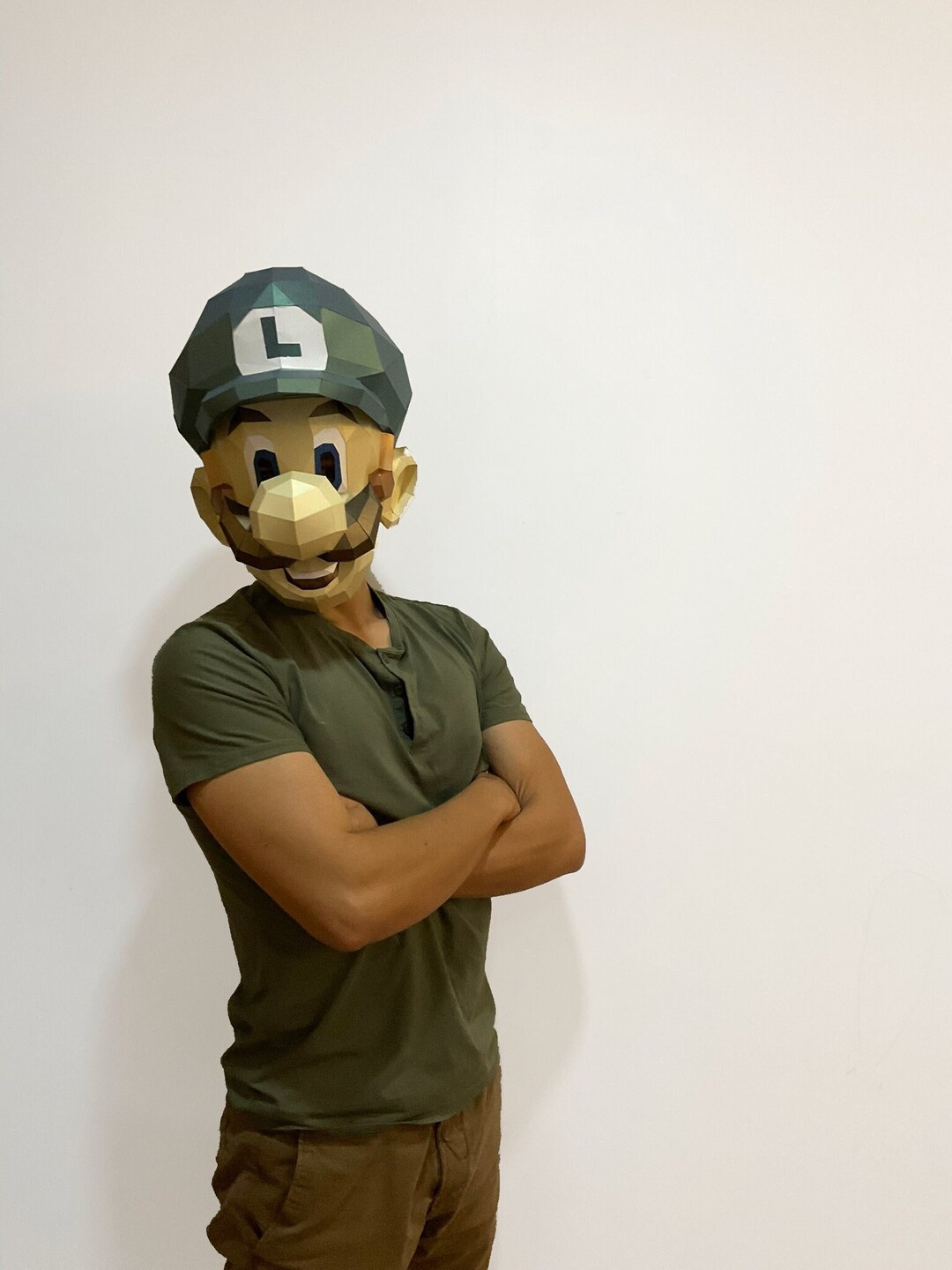 LUIGI, MARIO BROS Mask - Etsy