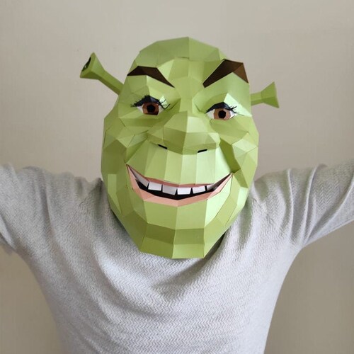 SHREK MASK Diy - Etsy