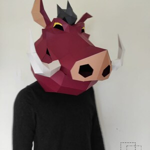 PUMBA LION KING Mask - Etsy