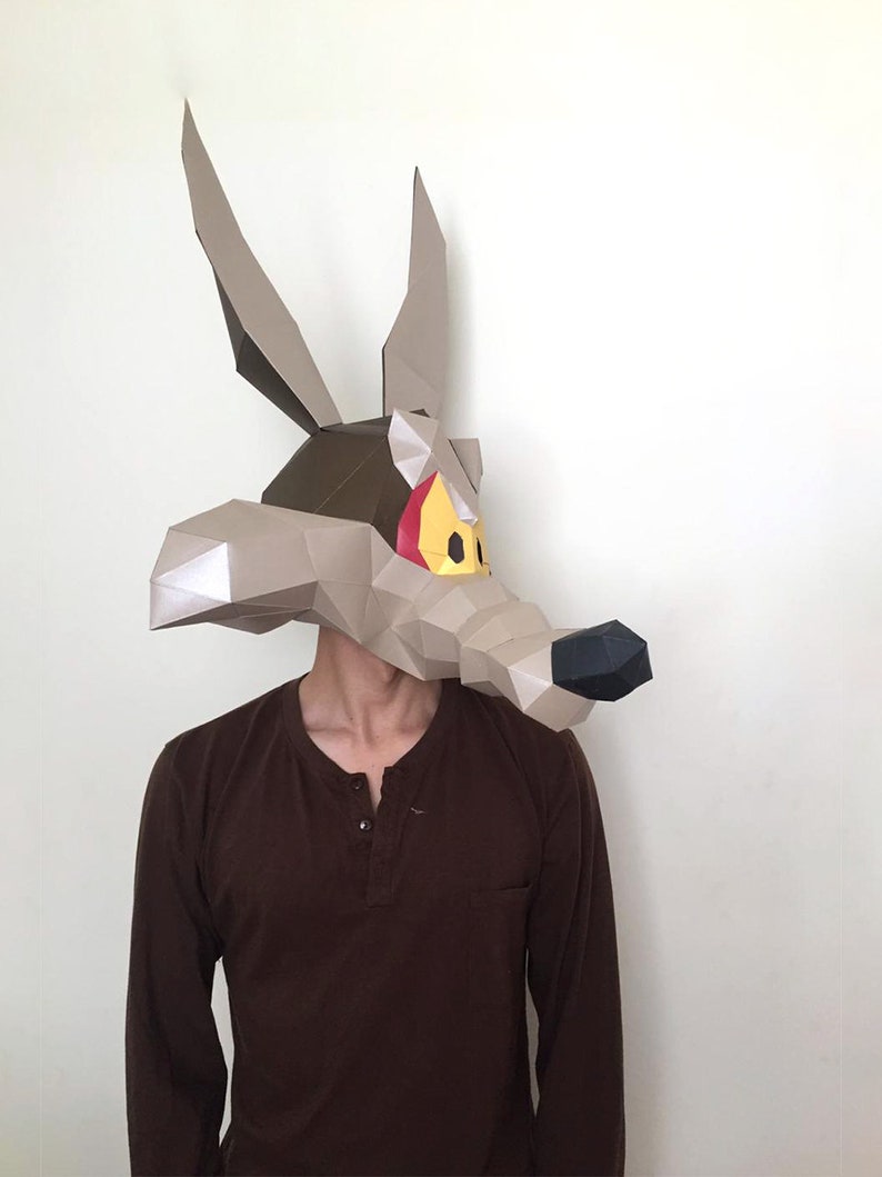WILE E COYOTE/ DIY Looney Tunes Mask - Etsy