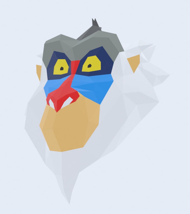 RAFIKI LION KING Mask | Etsy