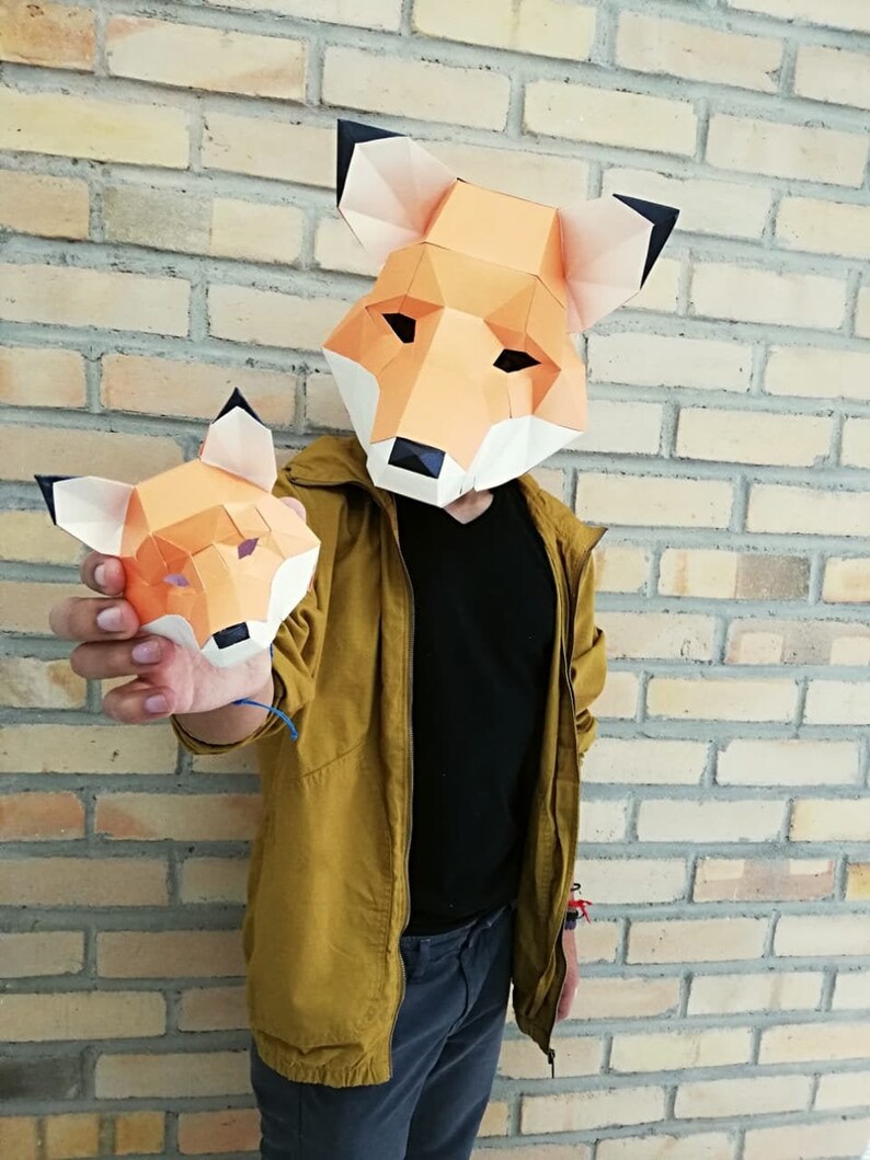 FOX MASK/ DIY | Etsy