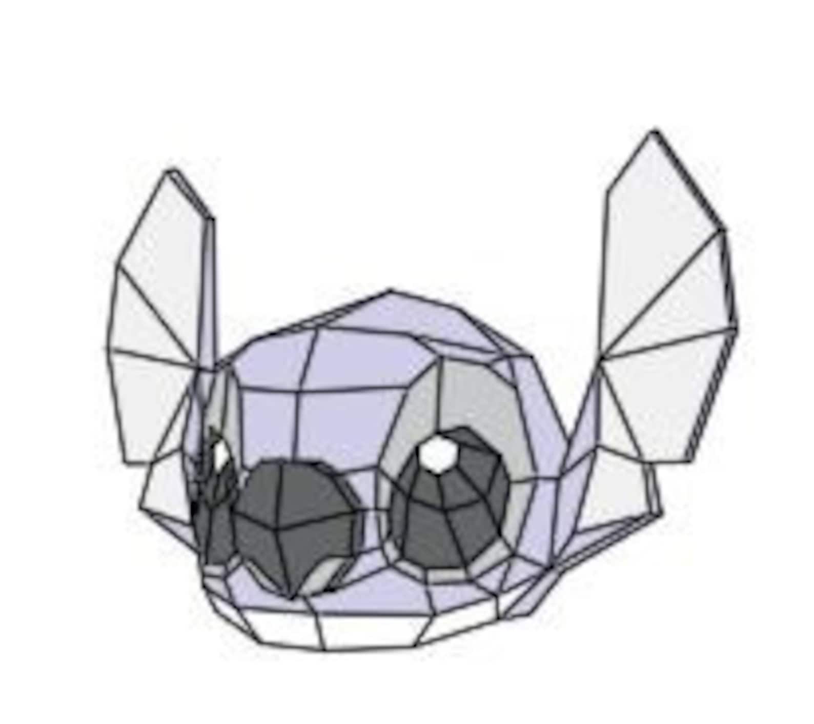 STITCH MASK DIY /costume - Etsy