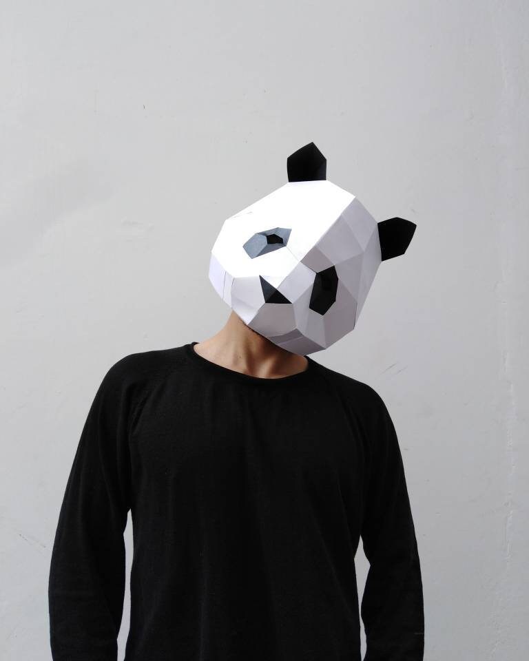 PANDA MASK DIY | Etsy