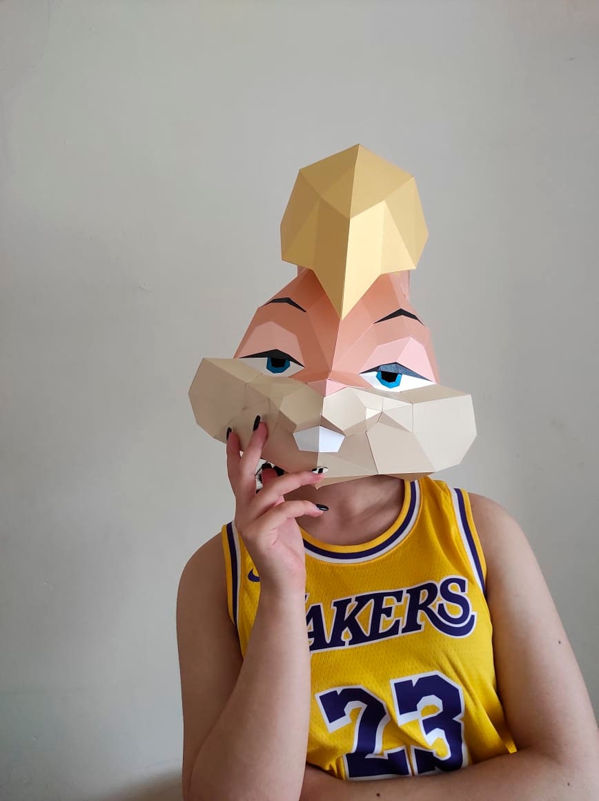 LOLA BUNNY DIY Space Jam Mask Looney Tunes | Etsy Australia