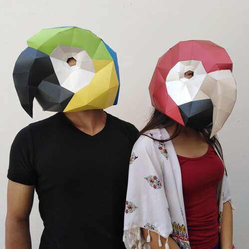 Macaw / Parrot Mask Diy - Etsy