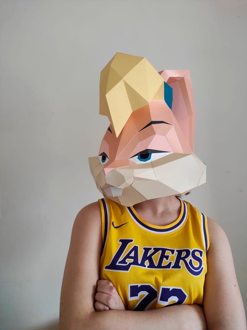 LOLA BUNNY DIY space jam mask looney tunes | Etsy