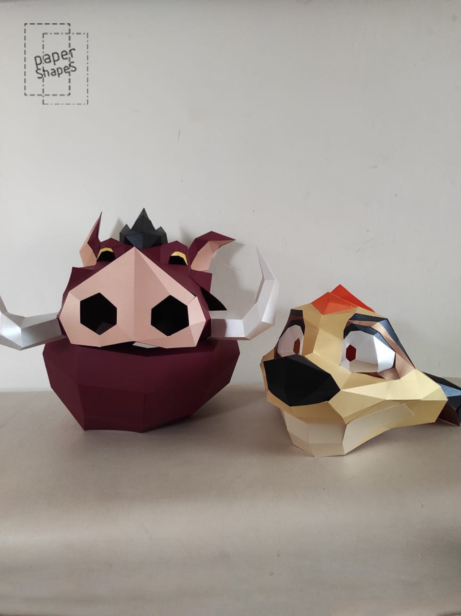 PUMBA LION KING Mask - Etsy
